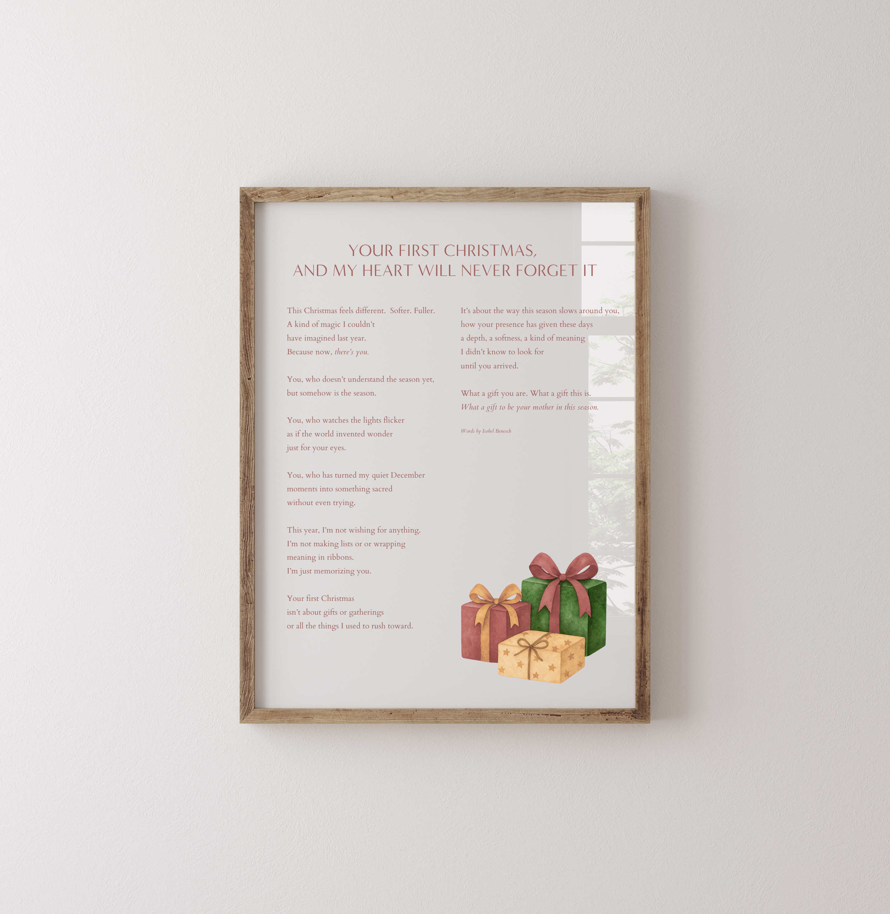 Your First Christmas_Art Print_8x10 – Atlas of Motherhood Shop