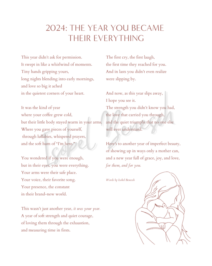 Printable Poems for New Mothers | Motherhood Poetry for Postpartum ...