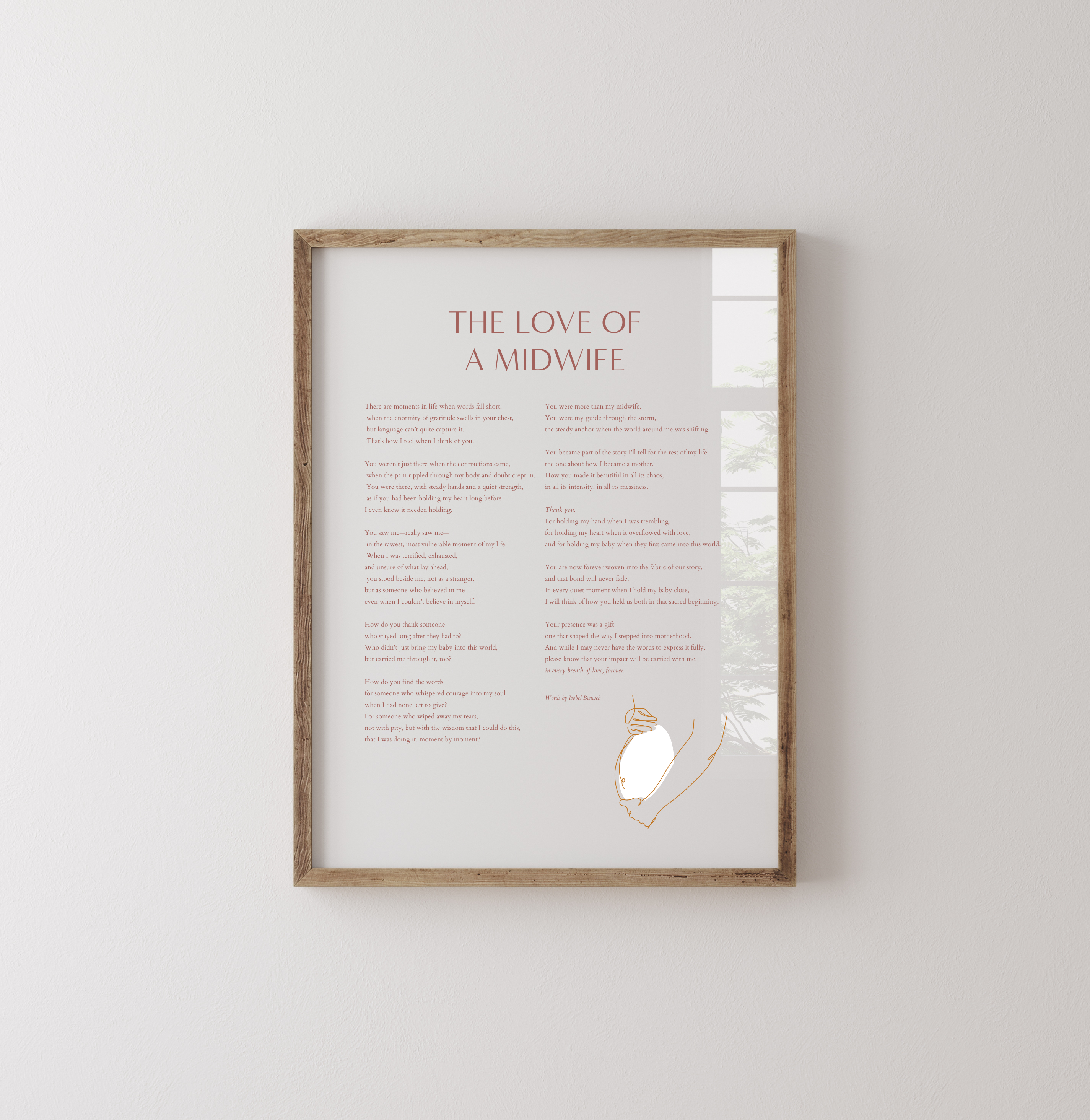 The Love of a Midwife Printable Poem – Atlas of Motherhood Shop